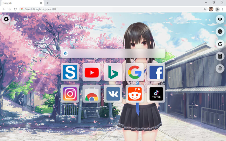 Anime Cute Girls HD Wallpaper New Tab - CaWallpaper